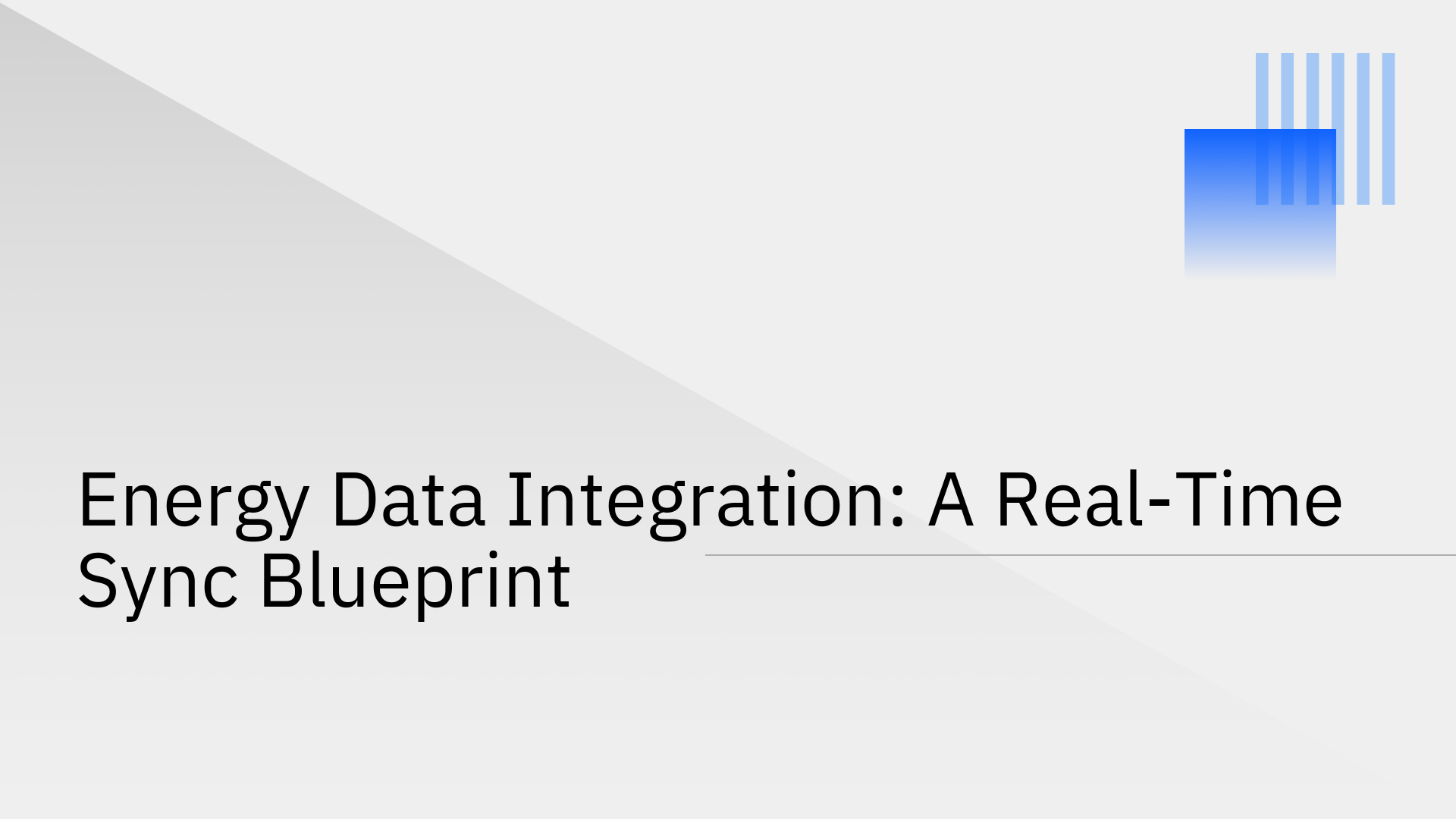 Energy Data Integration: A Real-Time Sync Blueprint